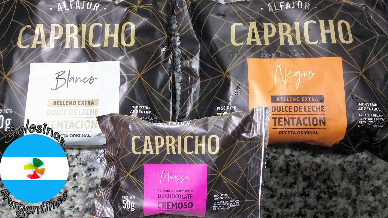 Capricho Blanco - Negro - Mousse Chocolate Cremoso - Alfajor Relleno ...