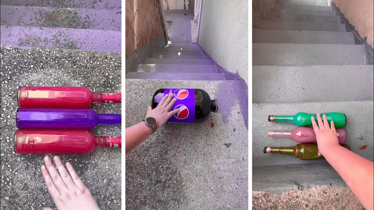 Breaking Glass Bottle 🍾⚡🔥Crushing Crunchy And Soft thing ! - YouTube