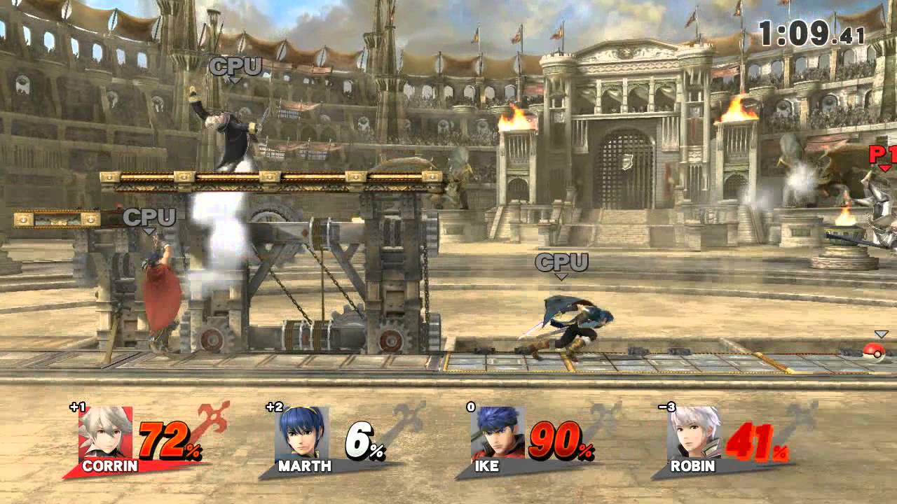 Super Smash Bros Wii U Corrin vs. Marth vs. Ike vs. Robin - YouTube