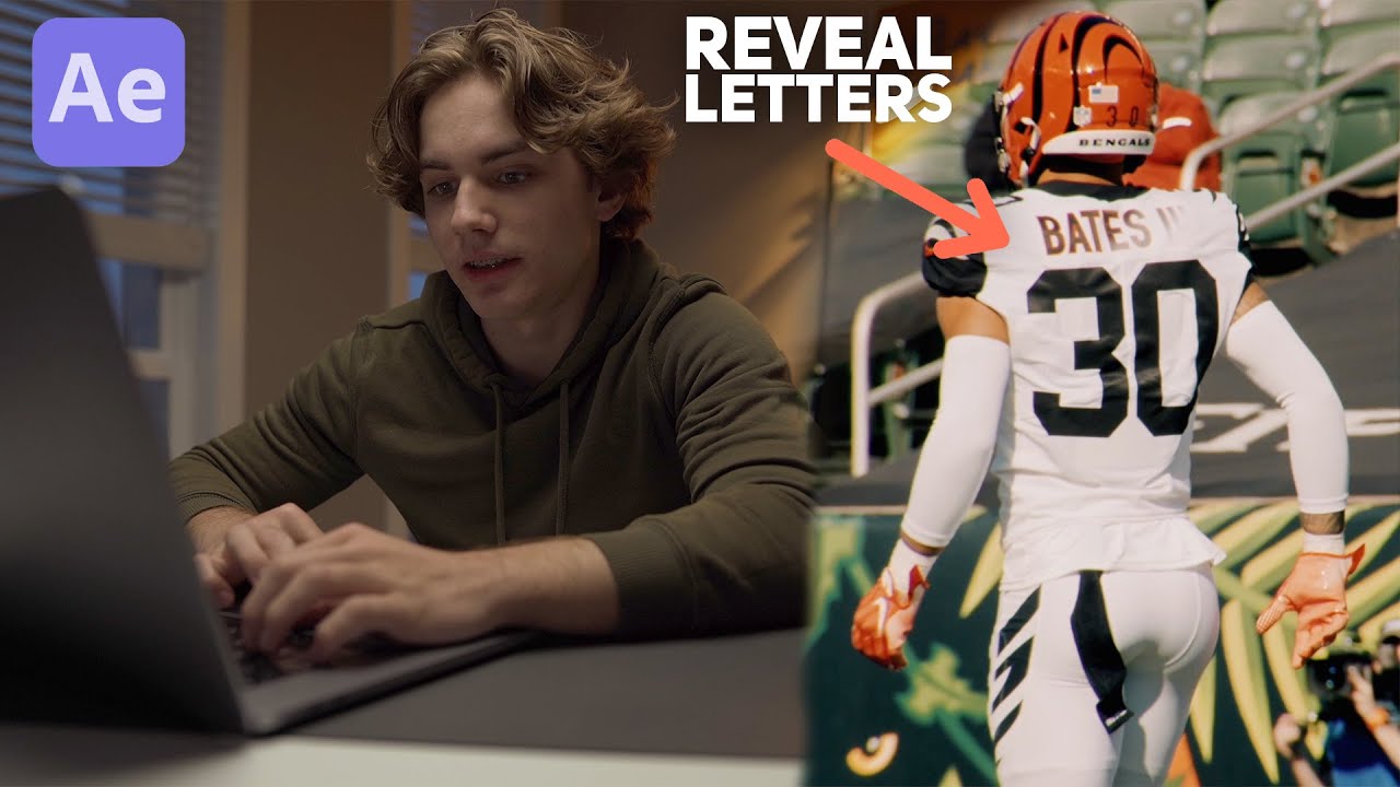 Nameplate letter reveal effect in After Effects! - YouTube
