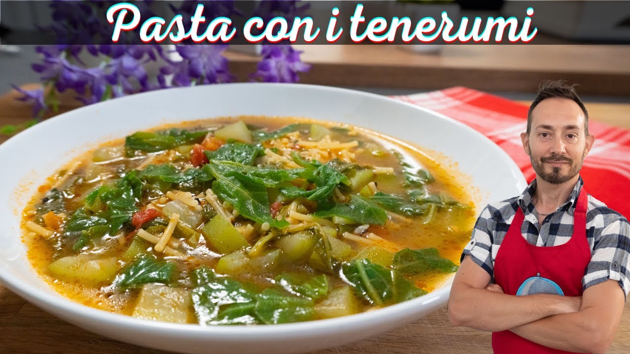 Pasta con i tenerumi alla palermitana - PRIMI PIATTI - YouTube