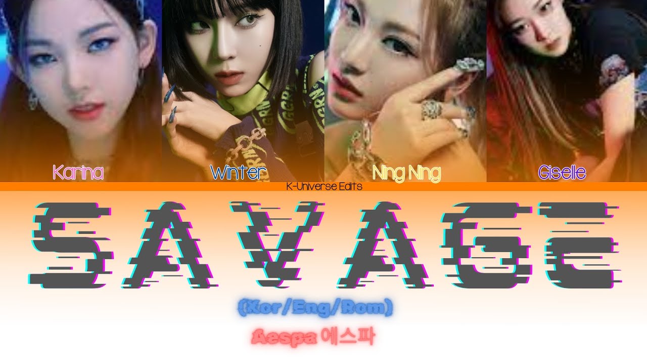 Savage || Aespa (Color Coded) - YouTube