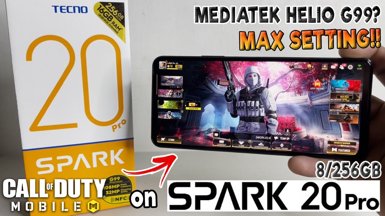 Call of Duty: Mobile Game Test on TECNO Spark 20 Pro (8/256) 120Hz ...