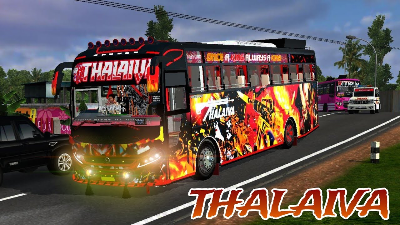 THALAIVA TN Private Bus Mod In Bus Simulator Indonesia - Bussid Bus Mod ...