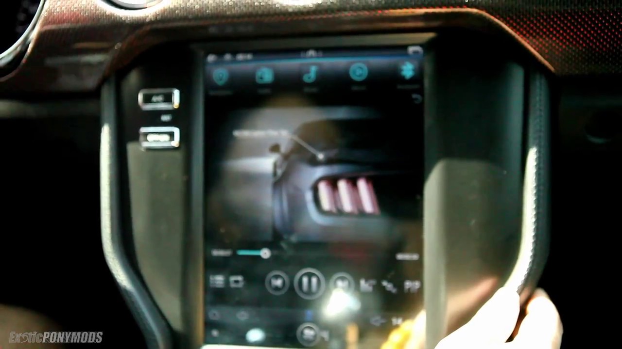 2015+ Mustang Tesla Style Head Unit 10.1" screen Entertainment System ...