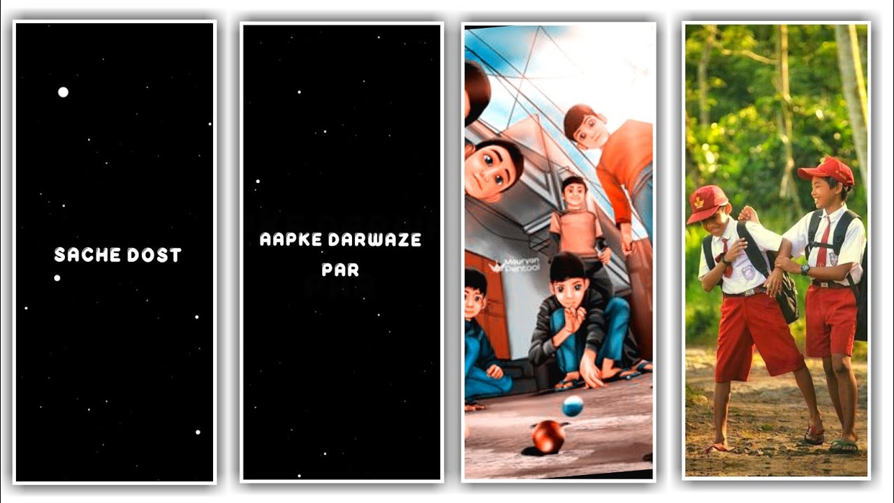 friendship status video editing alight motion | Childhood friendship ...