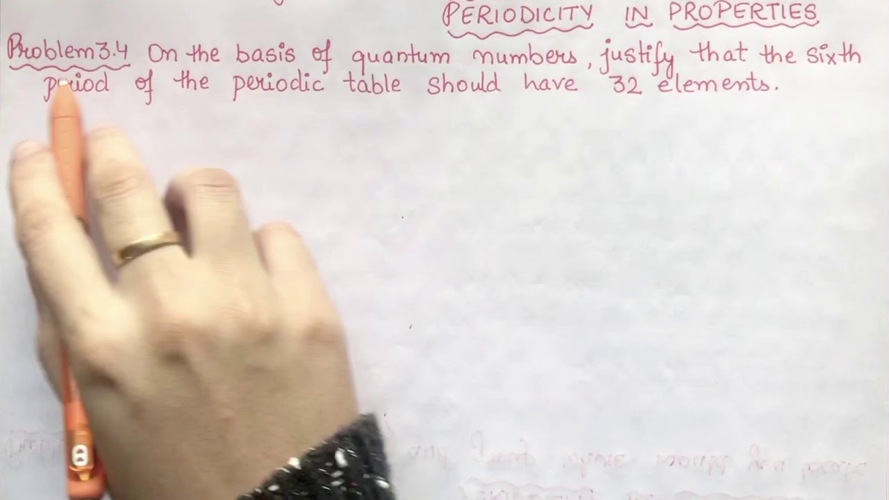 On the basis of quantum numbers, justify that sixth period of periodic ...