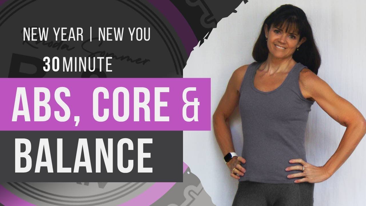 30 Minute Dumbbell ABS, Core & Balance A Workout for Women Over 40 ...