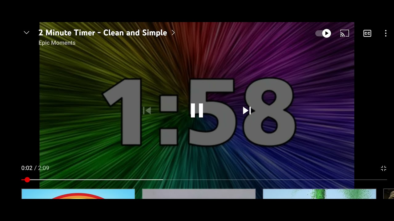 Premiere: 2 Minute Timer - Clean and Simple - YouTube