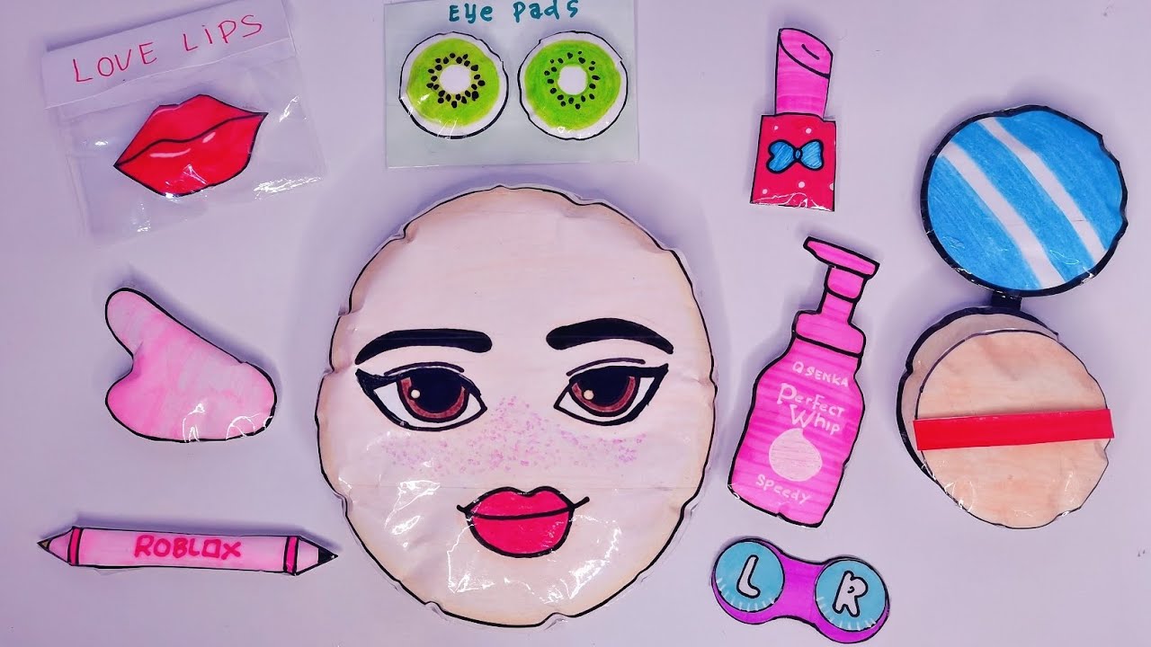 ️ Paper Diy ️ Roblox Baddie Makeup 💅 ASMR 💖 Skincare Blind bag - YouTube