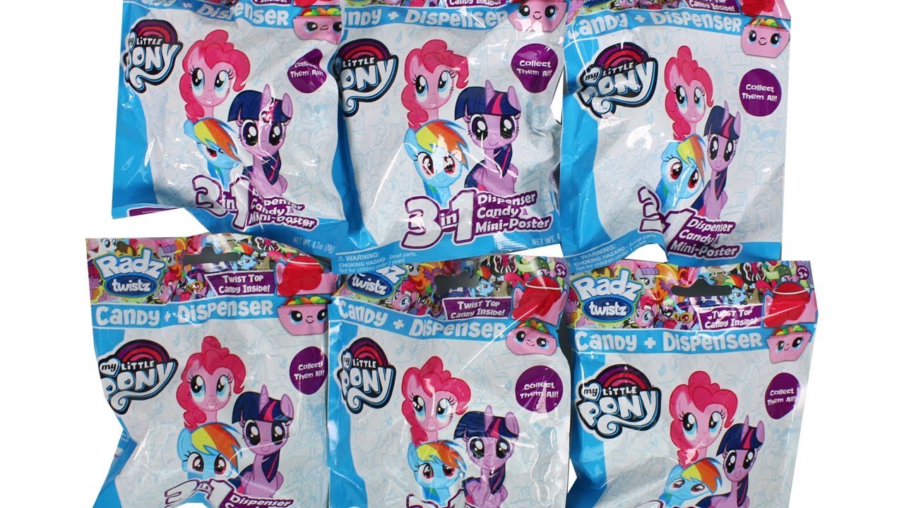 My Little Pony Radz Twistz Candy Dispenser Blind Bag Opening Unboxing ...