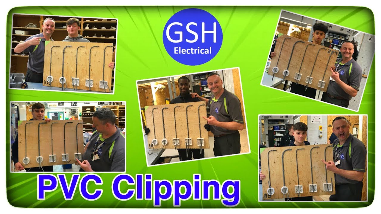 Basic PVC Clipping Exercise with Full Time Electrical Level 1 Learners ...