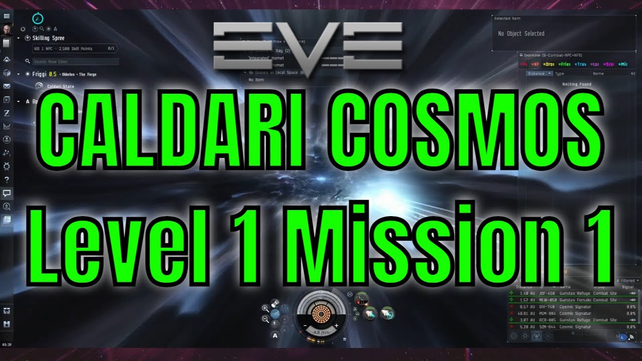 EVE Online - Caldari Cosmos level 1 mission 1 - YouTube