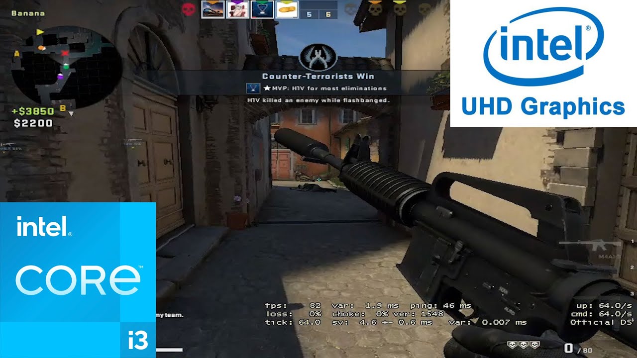 CS:GO : INTEL UHD GRAPHICS + I3 1115G4 | 800X600 - YouTube