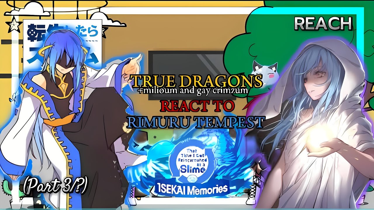 true dragon react to rimuru tempest - YouTube