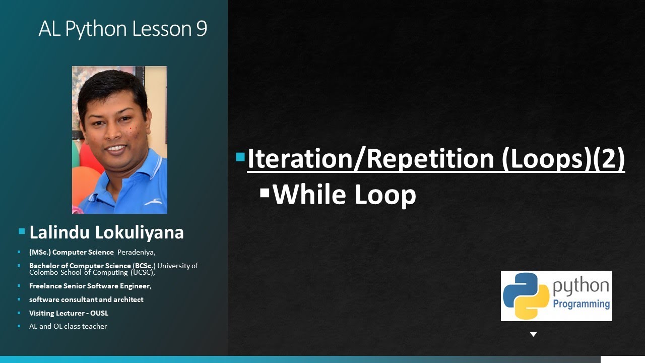 Lesson9 Loop 2 while loop (Sinhala) - YouTube