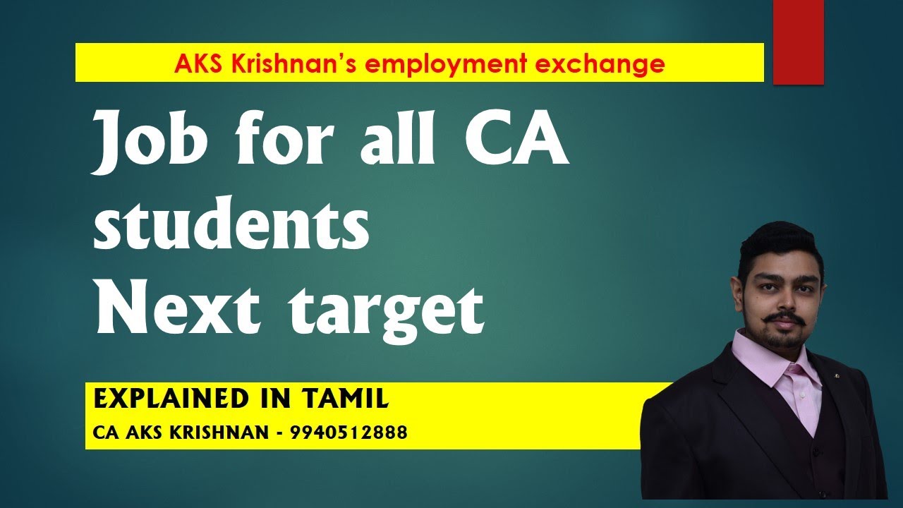 jobs for all CA students next target - YouTube