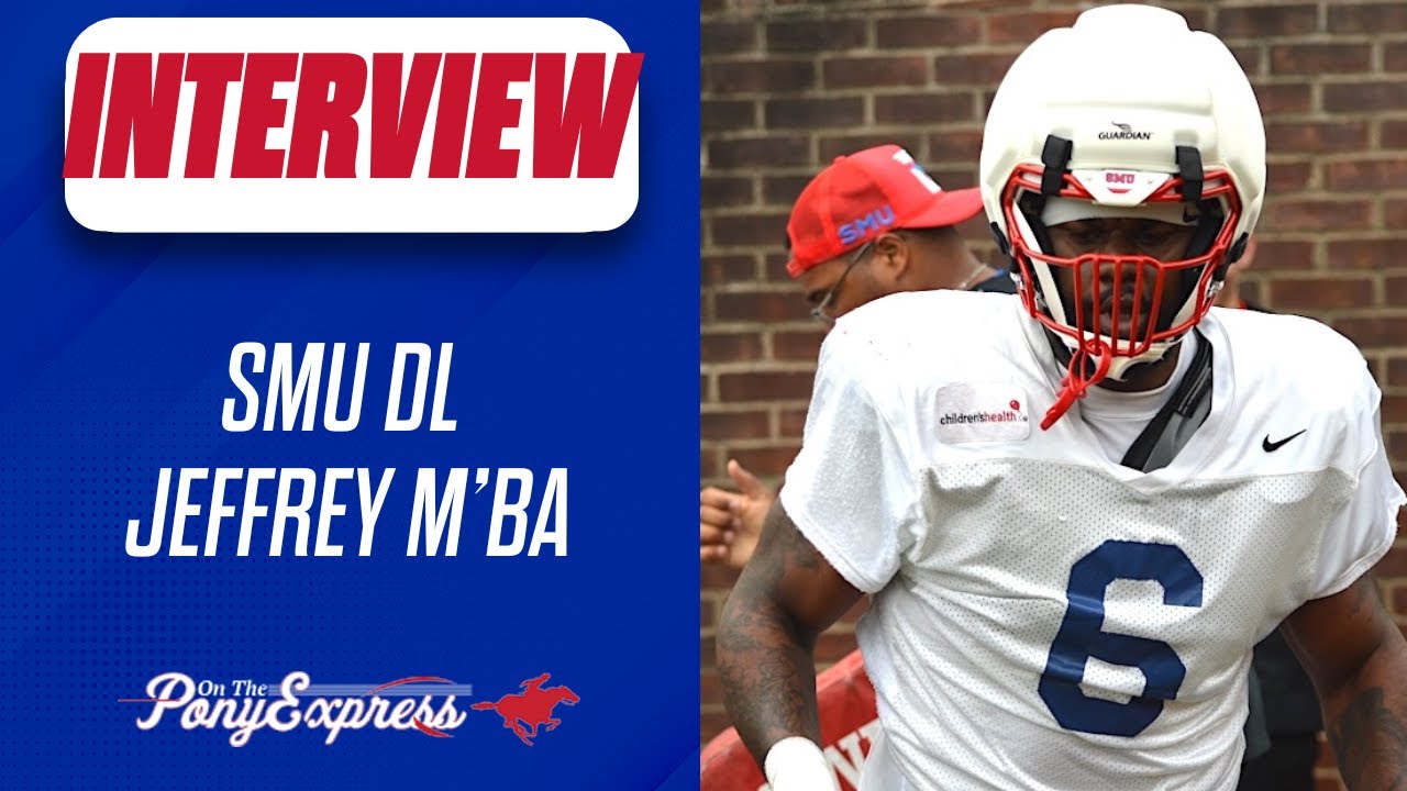 SMU DL Jeffrey M'ba spring football interview: How he's adjusted to new ...