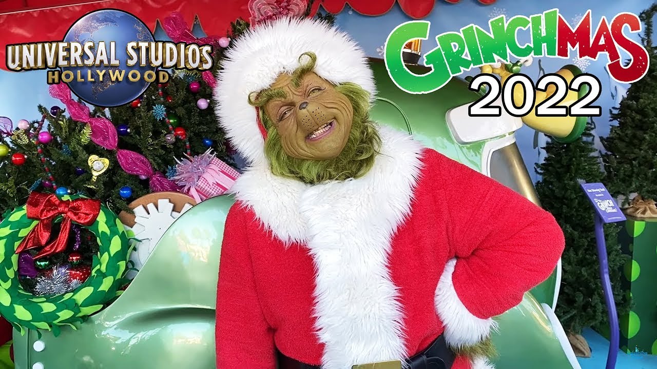 ** GRINCHMAS ** Universal Studios Orlando 2022 - Grinch show and song ...