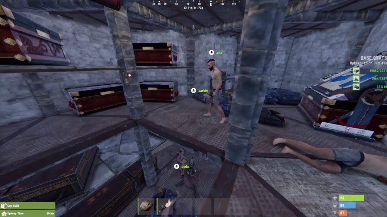 Rust console 6 man team wipe day - YouTube