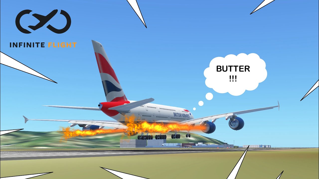 Trying to Butter Planes in Infinite Flight (FAIL) - YouTube