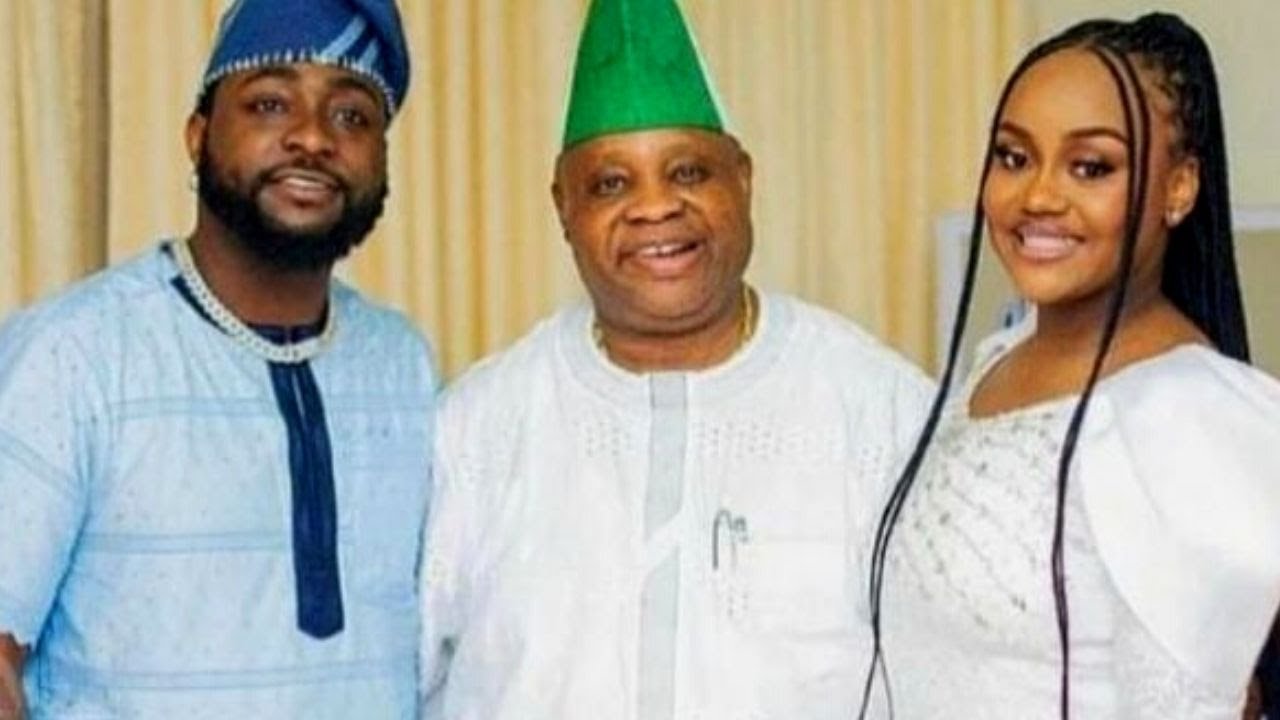 Chioma attends Davido's uncle Ademola Adeleke’s inauguration as Osun ...