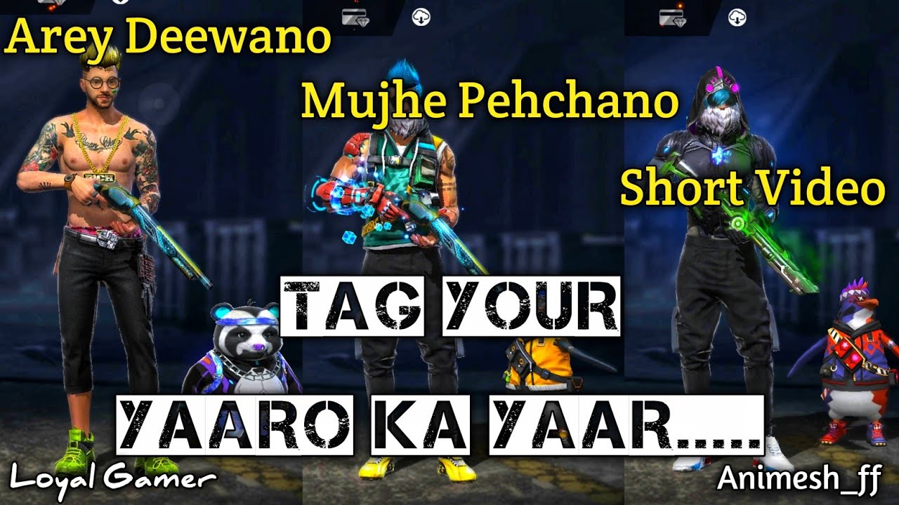 Arey Deewano Mujhe Pehchano|🔥FreeFire Short Video🔥|WhatsApp Status ...