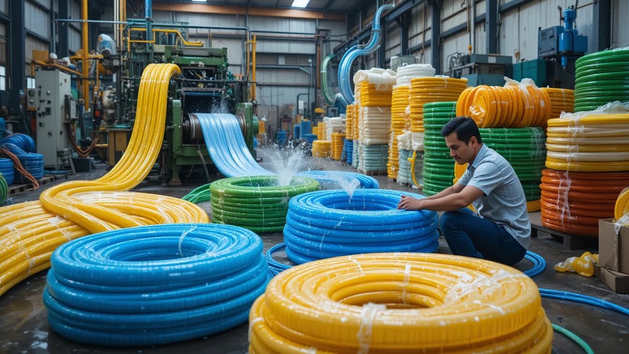 "Amazing! How Rubber Water Hoses Are Made -Mind-Blowing Factory Process ...