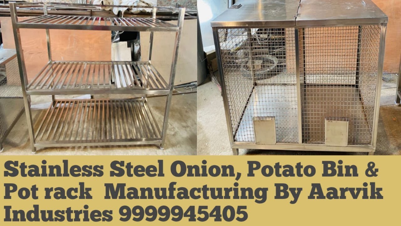 Stainless steel Onion, potato bin & pot rack Manufacturing by Aarvik ...