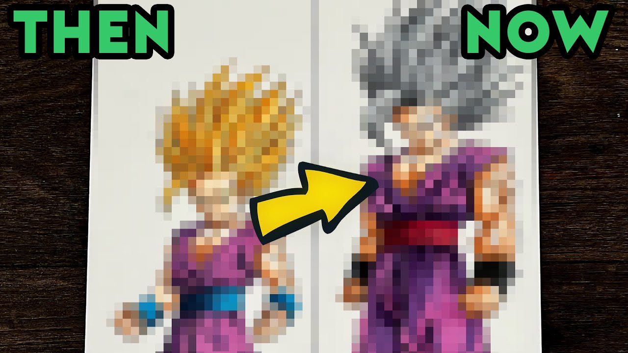 Drawing Gohan Potential Unlocked! | Then and Now - YouTube