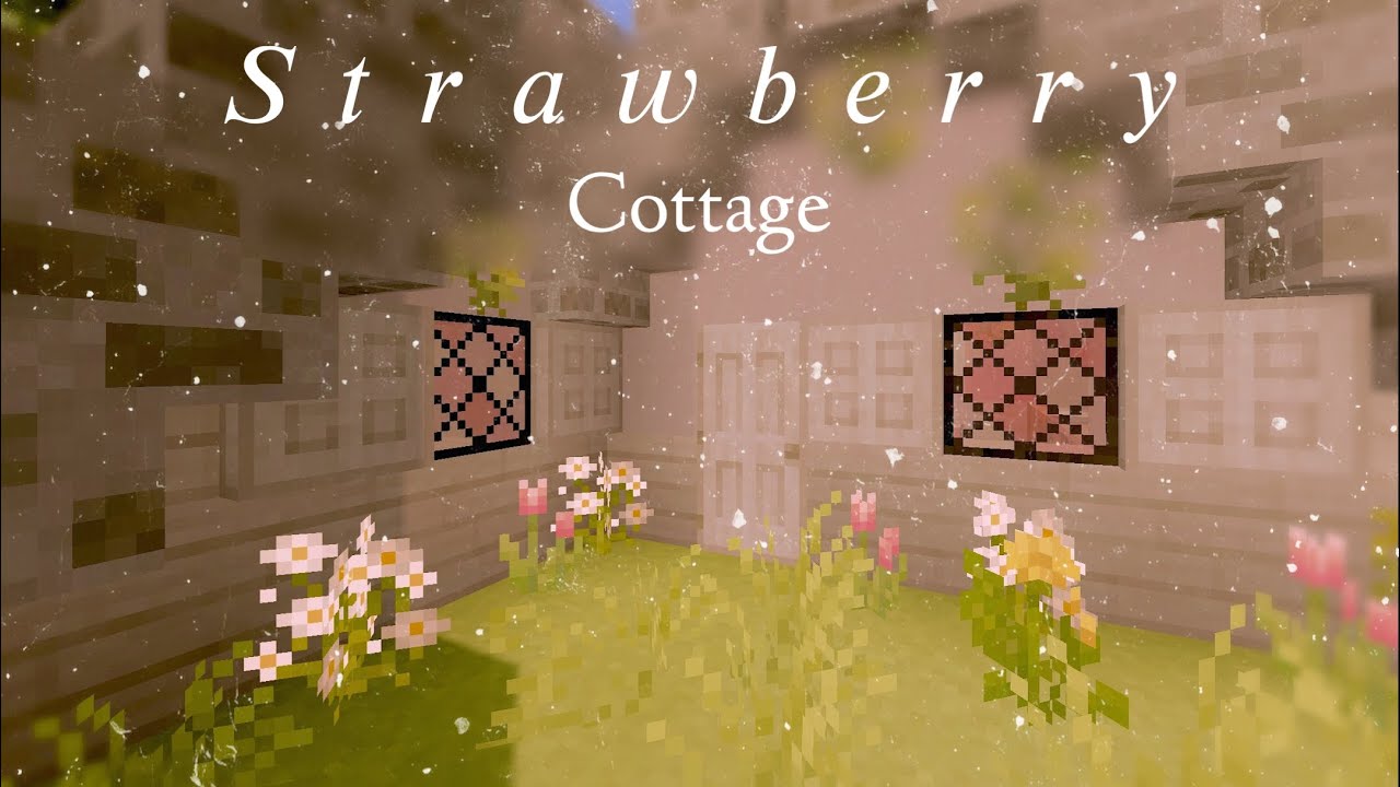 🍓𝑆𝑡𝑟𝑎𝑤𝑏𝑒𝑟𝑟𝑦 𝐶𝑜𝑡𝑡𝑎𝑔𝑒 ~ 𝑀𝑖𝑛𝑒𝑐𝑟𝑎𝑓𝑡 𝑆𝑝𝑒𝑒𝑑 𝑏𝑢𝑖𝑙𝑑 - YouTube