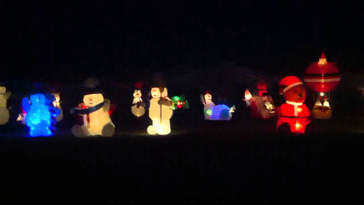 Getting into christmas spirit!!-air-blown inflatables - YouTube