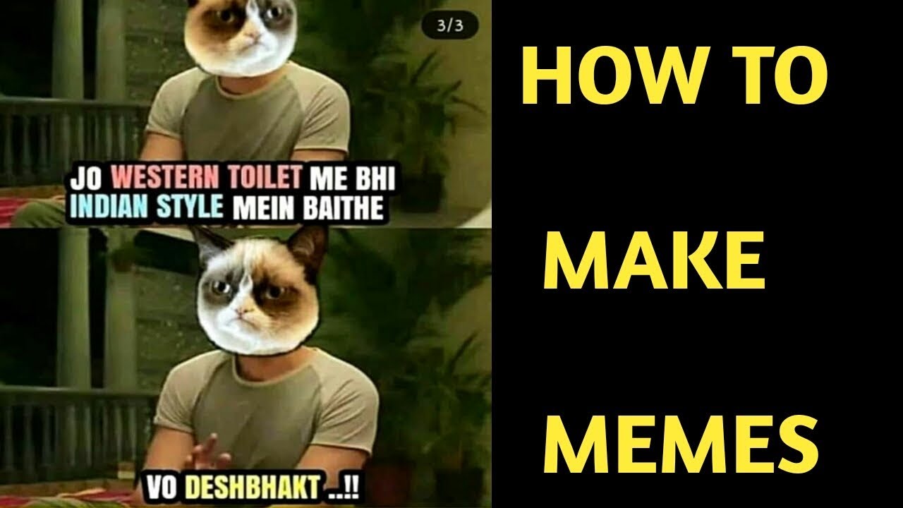 HOW TO MAKE PROFESSIONL MEMES WITH MOBILE // AND EARN - YouTube