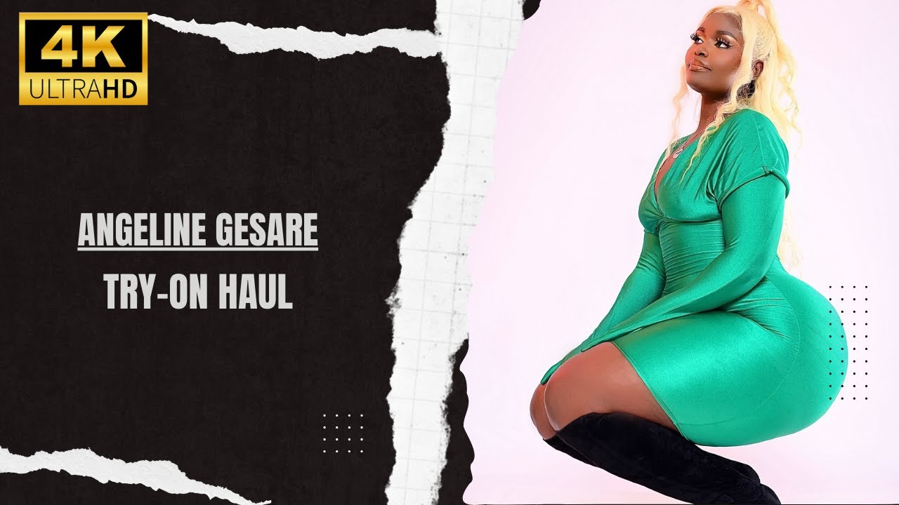 Angeline Gesare Plus Size Curvy Model - 4K Fashion Look-book - YouTube