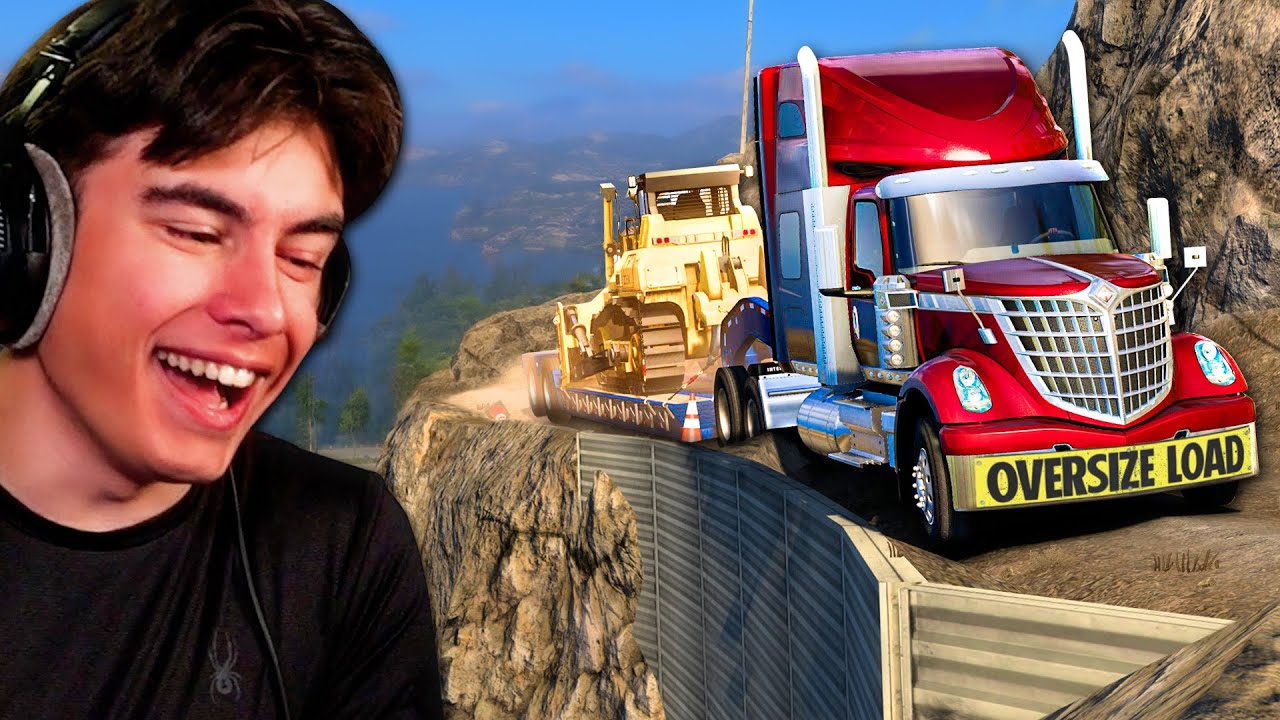 GEVAARLIJKE WEG met DUBBELE TRAILER !! - YouTube