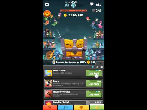 Tap Titans level 2500 - YouTube