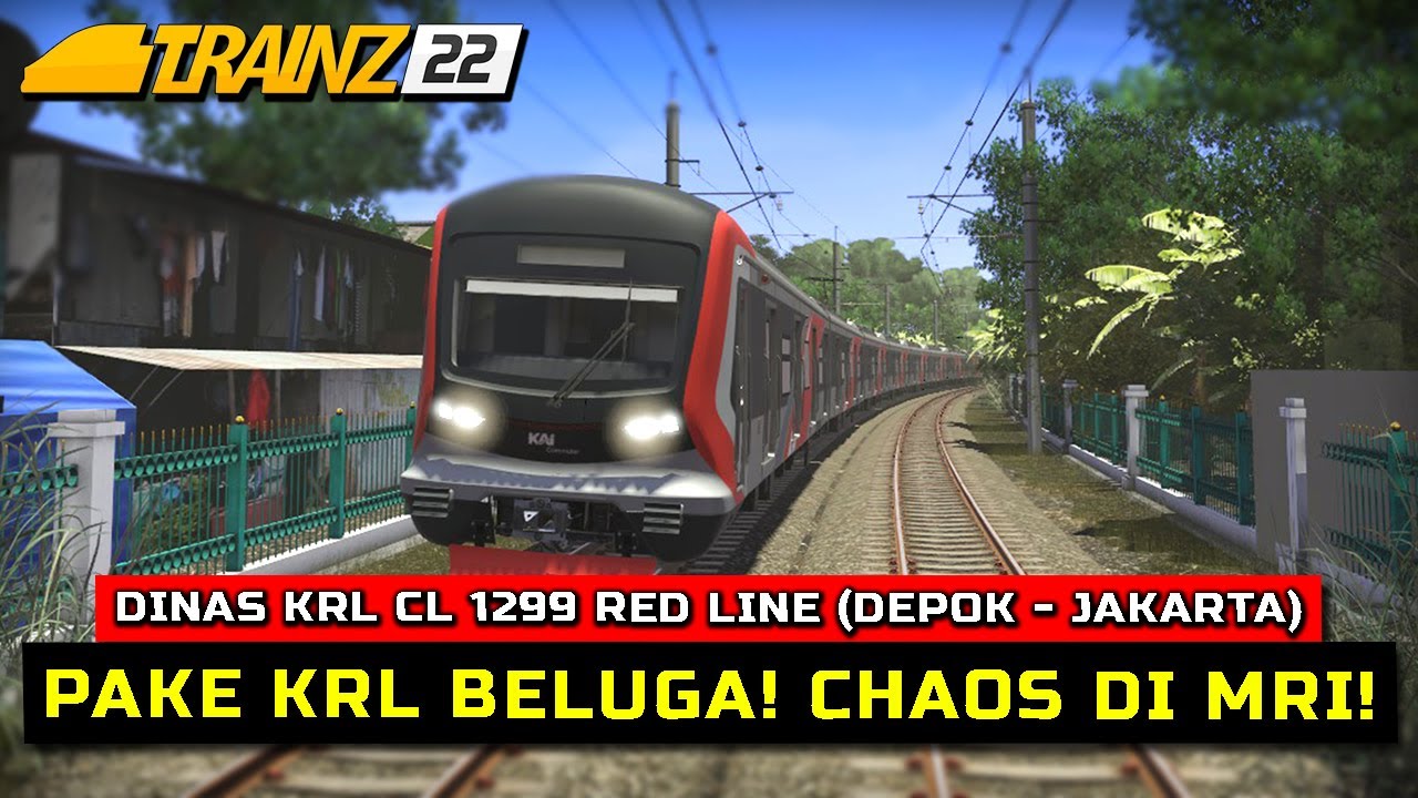 CHAOS DI MANGGARAI! Dinas KRL CL 1299 Depok - Jakartakota | Trainz ...