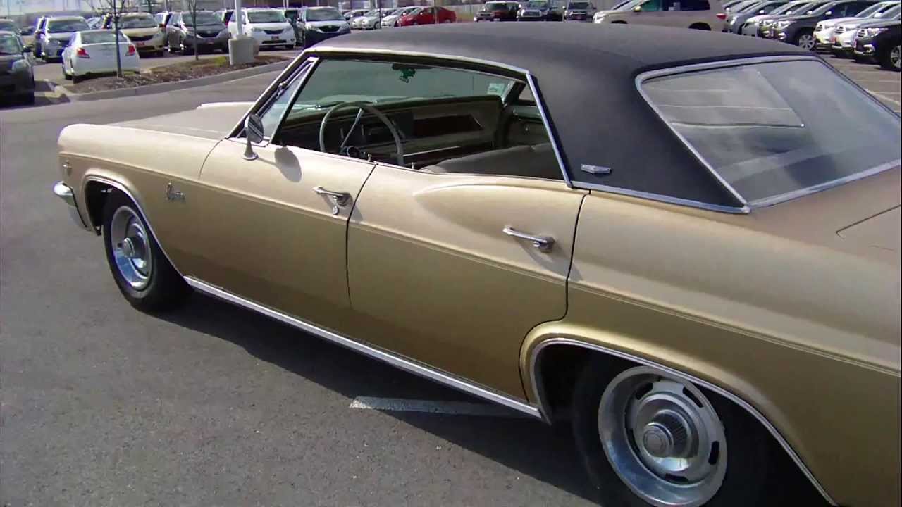 1966 Chevy Caprice 327 V-8 Start up and walk around - YouTube