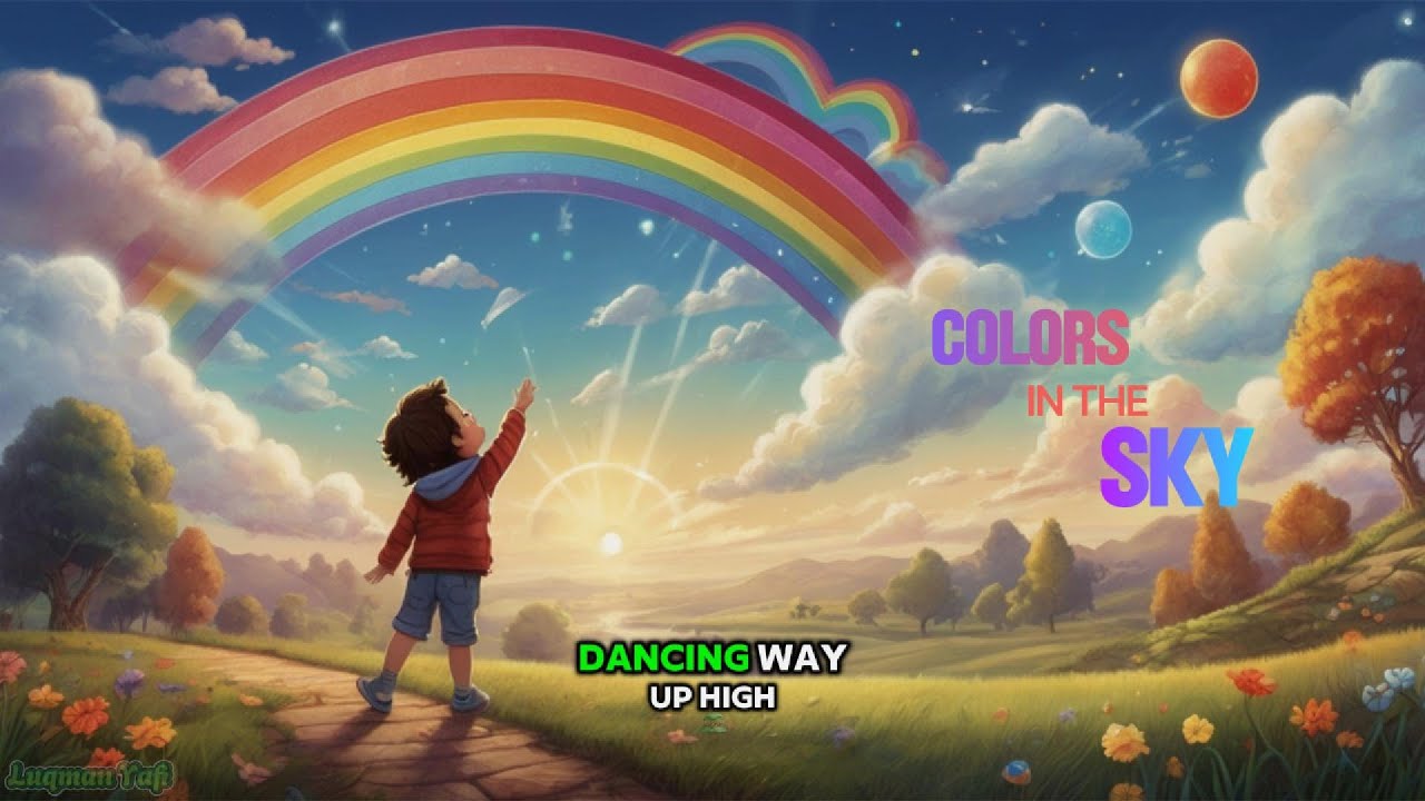 🎨 Colors in the Sky | Fun Rainbow Song for Kids | Learn Colors with ...