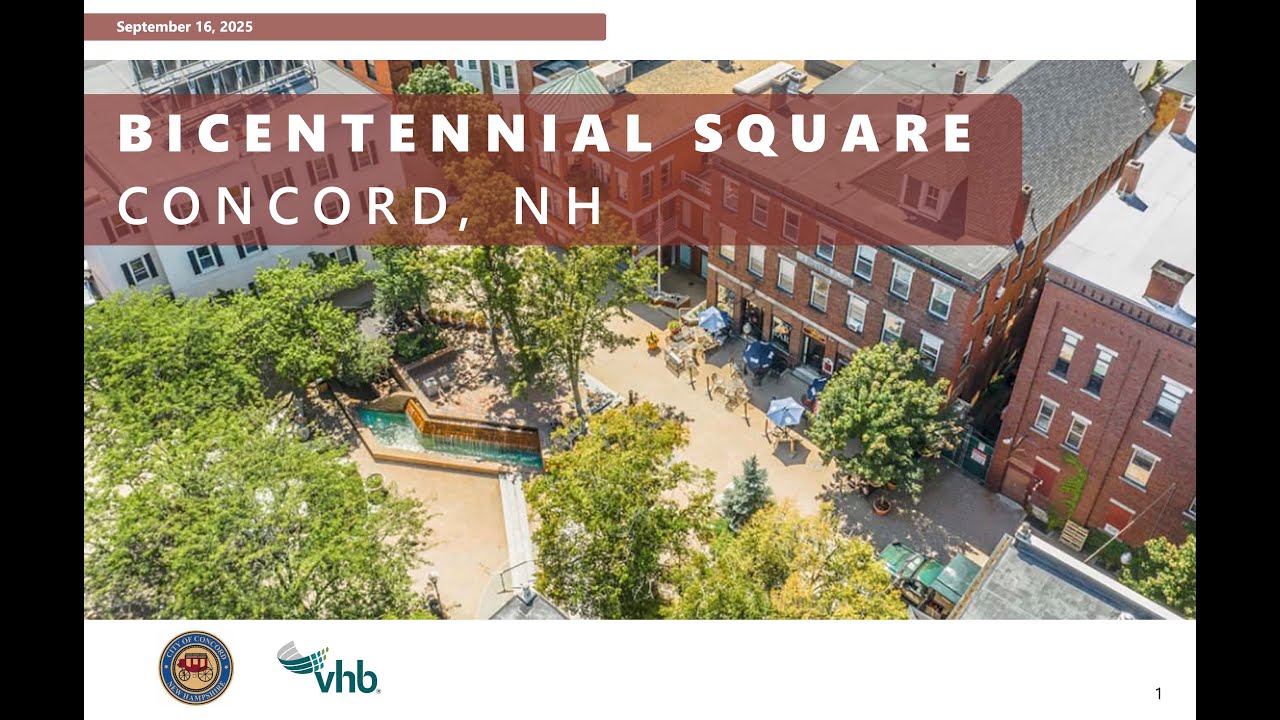 Bicentennial Square Restoration Project Public Meeting - YouTube