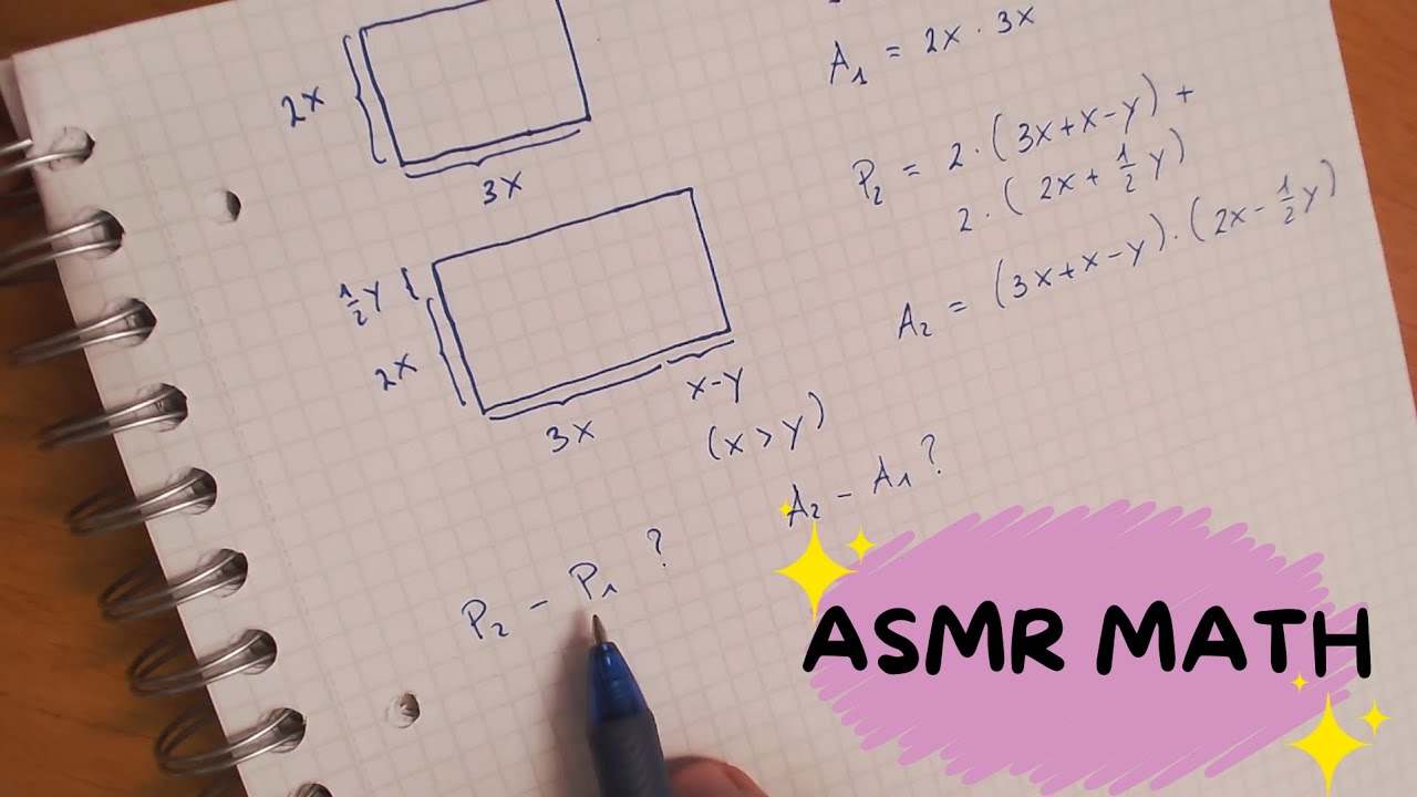 ASMR📚 - Solving a MATH problem (Whispering, pen sounds) 🖋️ - YouTube