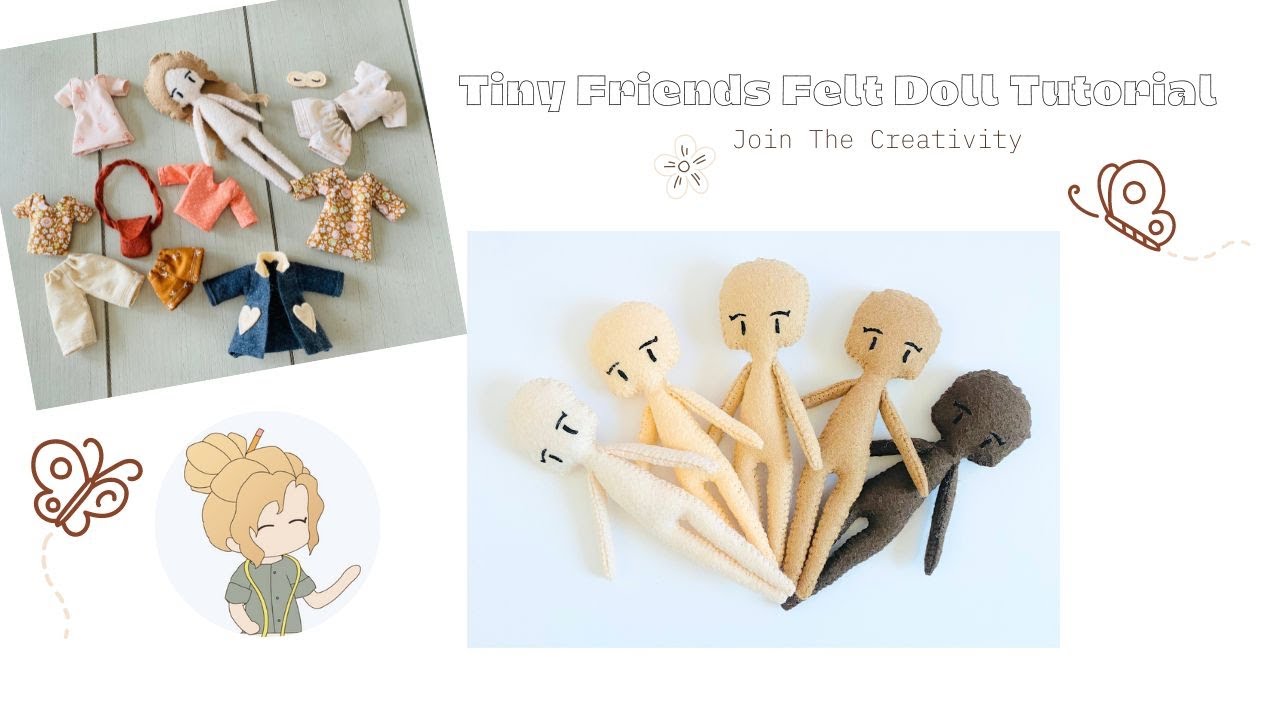 TinyFriends Felt Doll Tutorial - YouTube