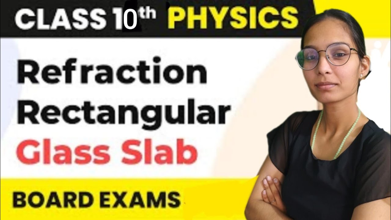 Refraction through glass slab class 10th ( lateral displacement ) # ...