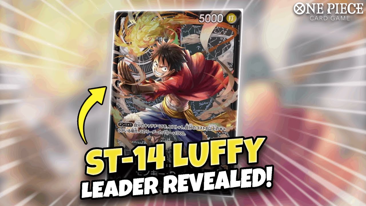 ST-14 MONKEY D. LUFFY REVEALED! +1 COST IN BLACK? - YouTube