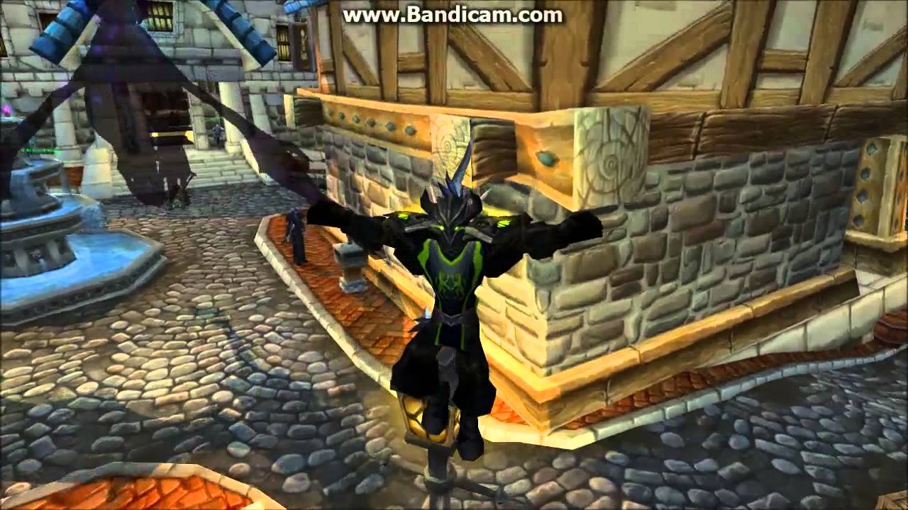 WoW Parkour - Stormwind Auction House roof - YouTube