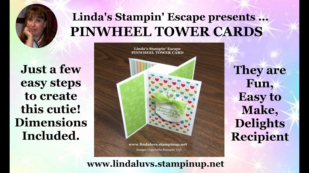 QUICK & EASY PINWHEEL TOWER CARDS - YouTube