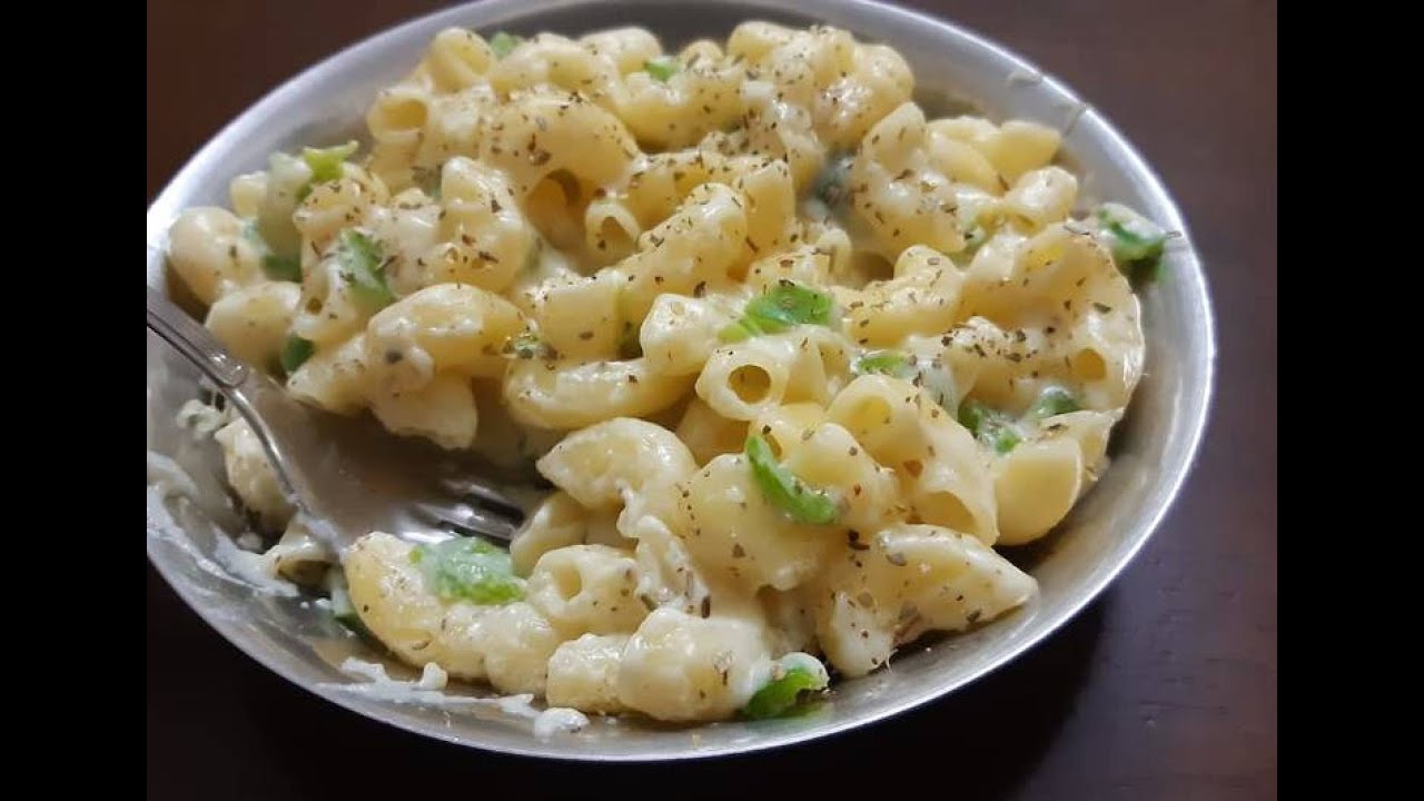 Creamy cheesy white sauce macroni | 5 min cheesy macroni recipe by ...