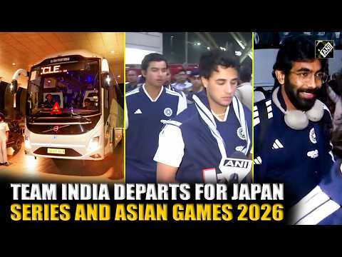 Team India en route to Japan ahead bilateral cricket series and Asian Games 2026