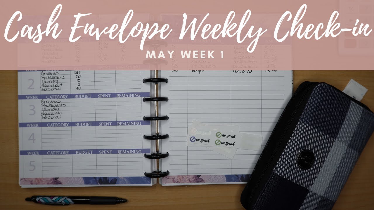 Week 1 Check-in| May 2022 - Cash Envelope Check-in| Debt Free - YouTube