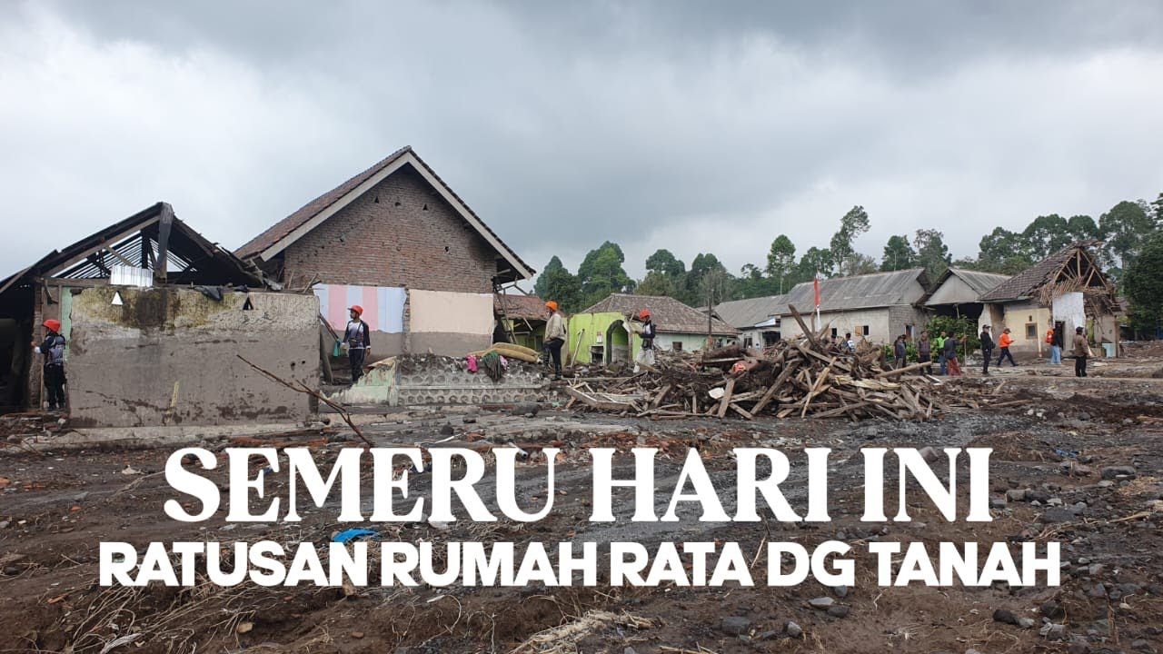 ERUPSI SEMERU NOVEMBER 2025 !!! RATUSAN RUMAH RATA DENGAN TANAH. - YouTube